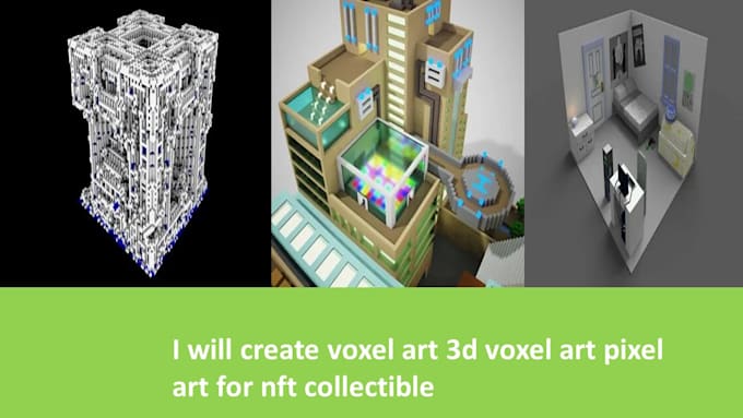Create voxel art 3d voxel art pixel art for nft collectible by Oyemus ...