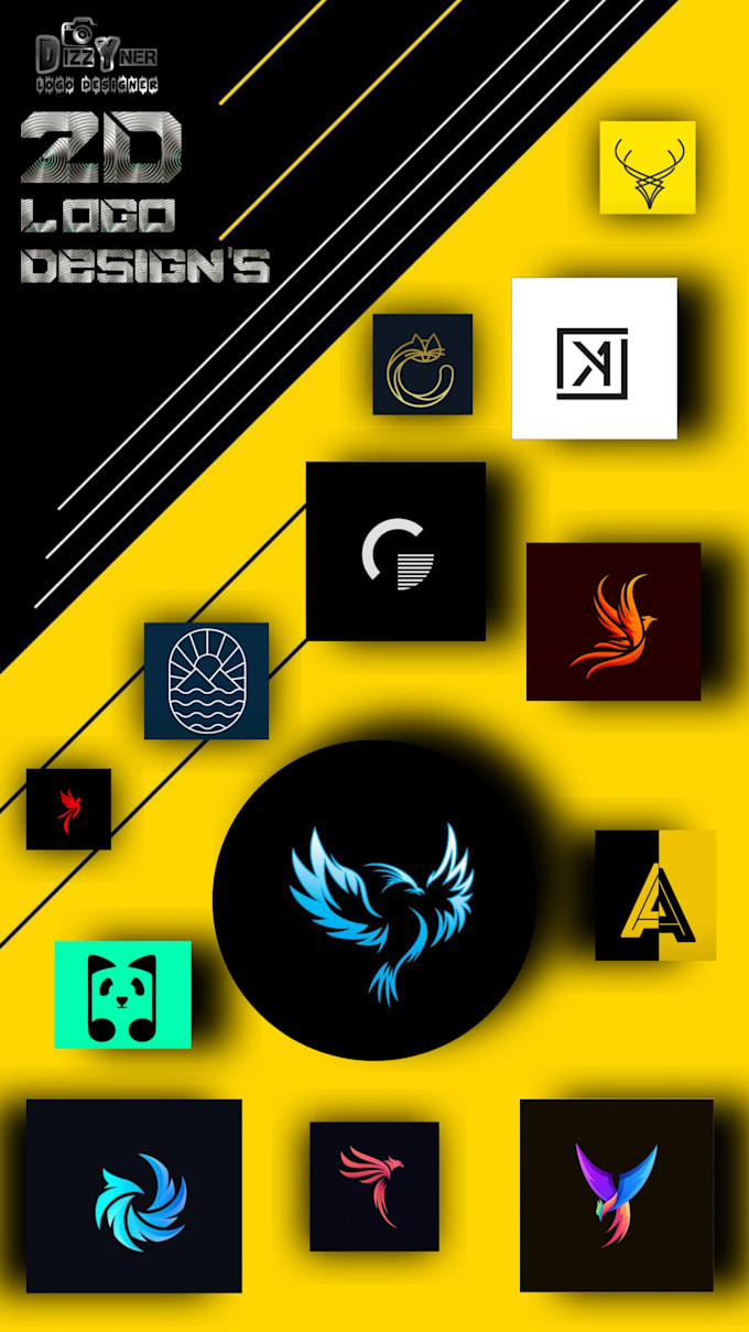Design perfect 2d and 3d logo designs for you by Dizzyner | Fiverr