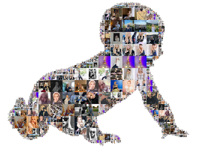 Make photo collage into a shape by Mrahmani07 | Fiverr