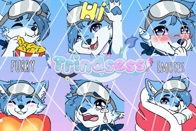 Make furry discord or twitch emotes by Trindarts | Fiverr