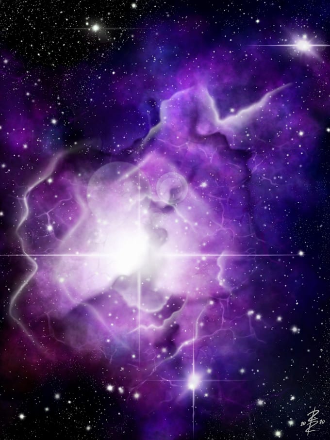 Digitally paint a custom galaxy background for you by Artistic_alibi ...