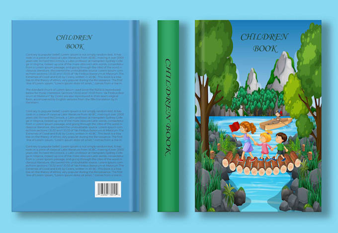 Create awesome children illustration and children book cover design by ...