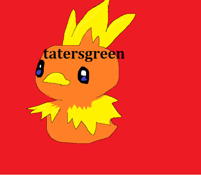 Ms paint pokemon art by Tatersgreen | Fiverr