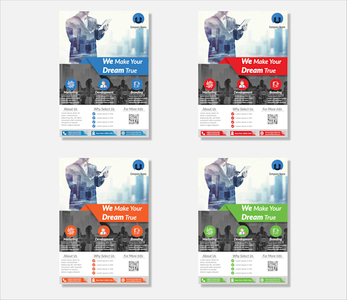 Design a professional corporate, event,etc flyer and poster by Shabber2 ...