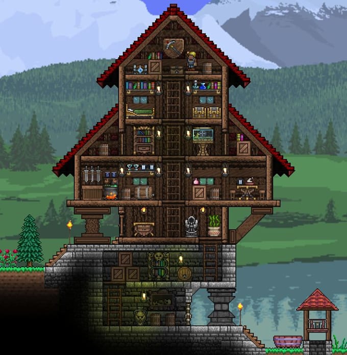 Build a mega base for you in terraria by Constructerm | Fiverr