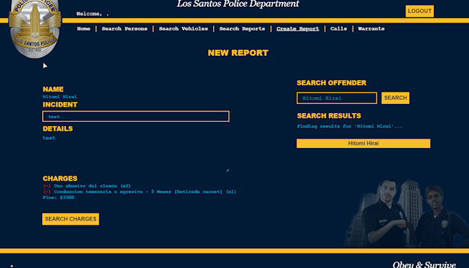 Offer fivem role play police mdt system qb script by Michaelfivem | Fiverr