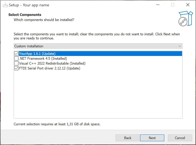 Create a windows installer for your application, exe or msi by ...
