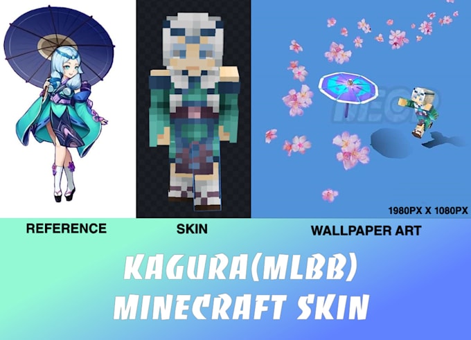 Create best minecraft custom skin, alex or steve by Maicah_ | Fiverr