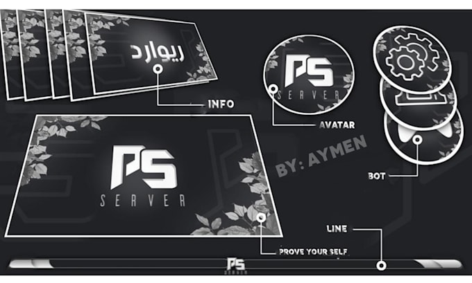 Design discord headers, logo, banner for your server by Aym3en | Fiverr