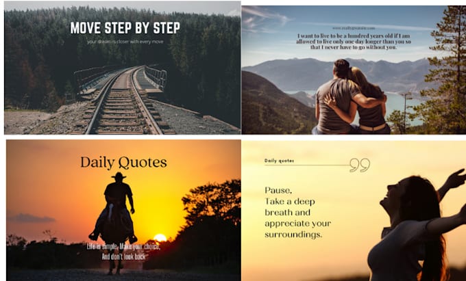 Design perfect 1000 motivational inspirational quotes with your logo by ...