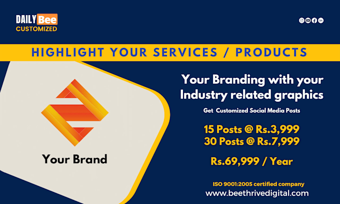 Create customised graphic designs for social media by Beethrive | Fiverr