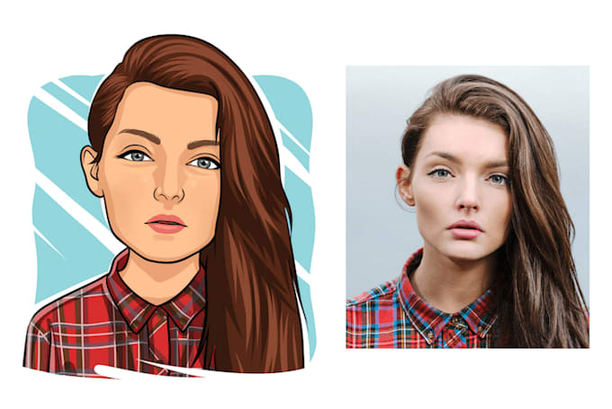 Make cartoons caricature unique from your photo by Cunnighamkonnor | Fiverr