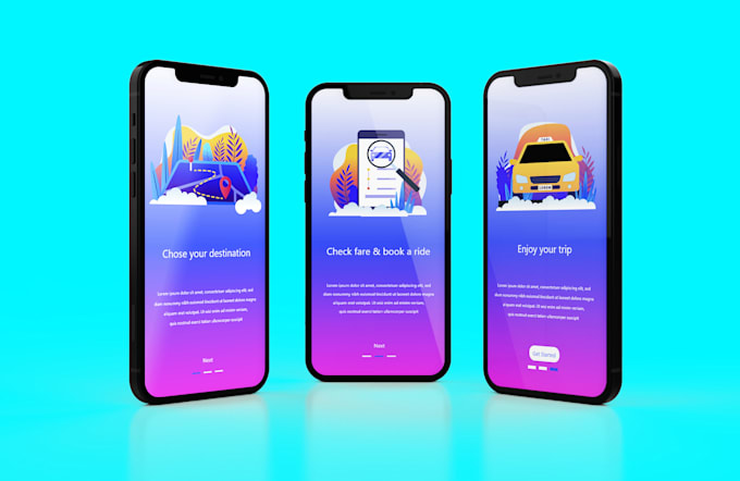 Design onboarding screens for android and ios by Hamd_ibrahim | Fiverr