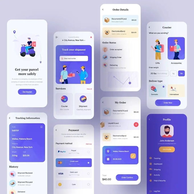 Do ui ux design, website, dashboard, mobile app ui ux design by Hassan7427 | Fiverr