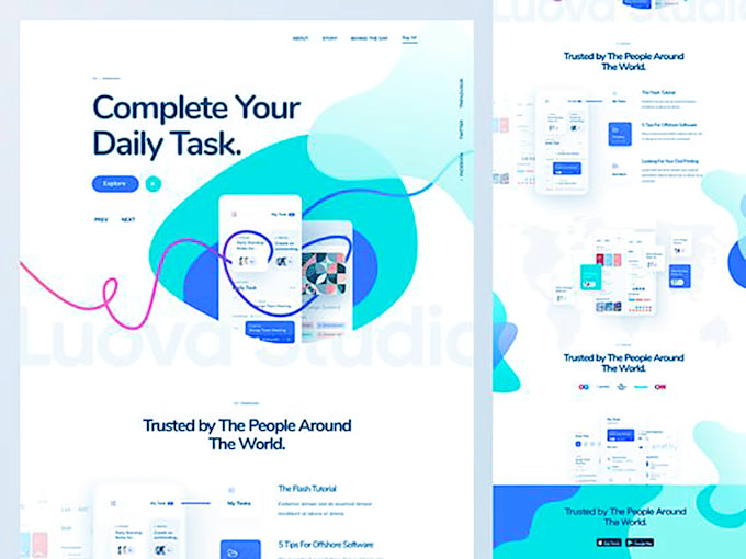 Create attractive html landing page design by Fioanoe | Fiverr