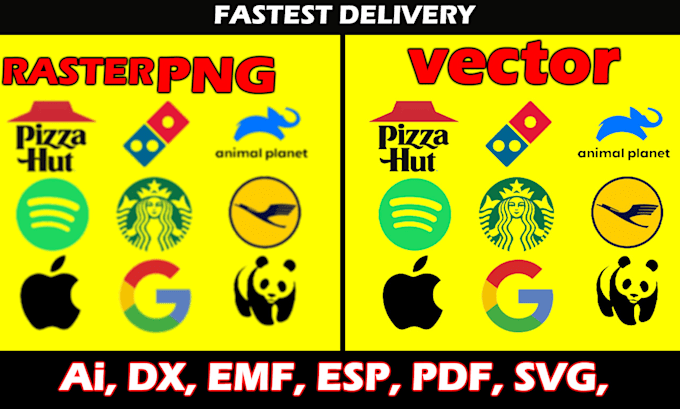 Convert raster brand into vector high resolution ai,eps,svg by ...