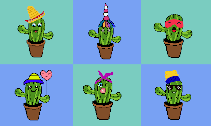 Create sellable nft digital art in pixel art style by Graphic_24mki ...