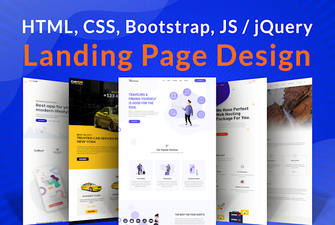 Do responsive html landing page design by Sudiptamrong | Fiverr