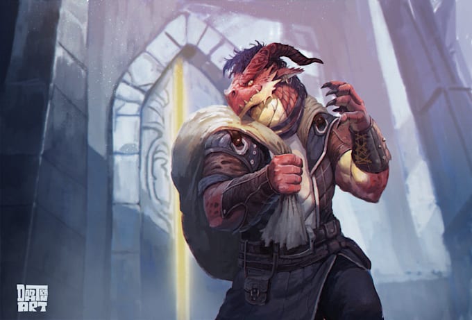 Draw epic, fantasy illustration, character, monster by Danh_art | Fiverr