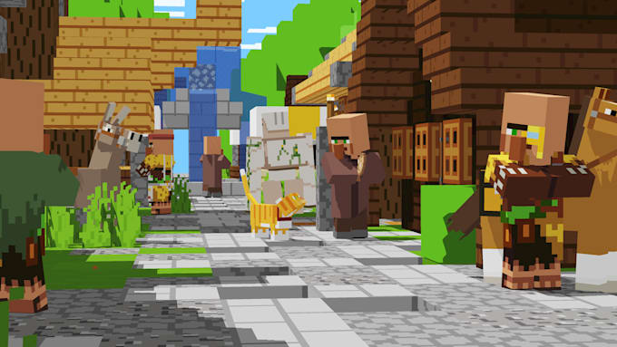 Make you professional render minecraft with mojang style by Norpp_ | Fiverr