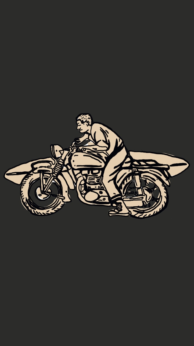 Draw custum motorcycle with heart by Irvanmaulana127 | Fiverr