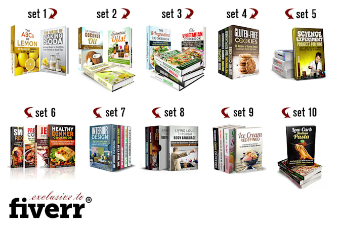 Turn your flat 2d book covers into a 3d book set by Artcolor | Fiverr
