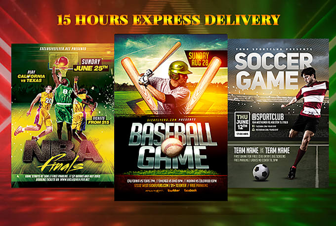 Do sports flyer design fitness gym basketball soccer flyer and movie ...