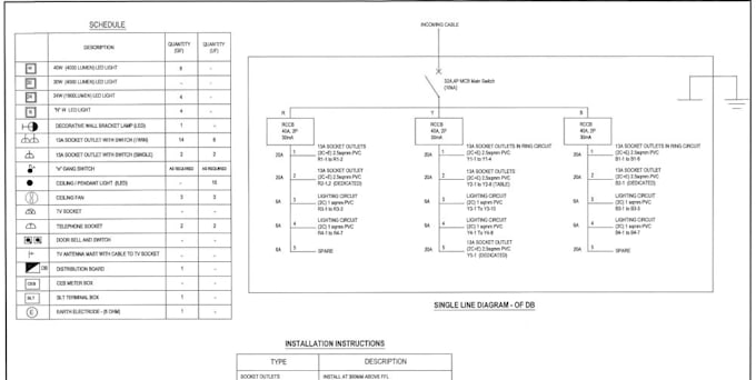 Design your lv electrical design as you wish by Enginiacho | Fiverr