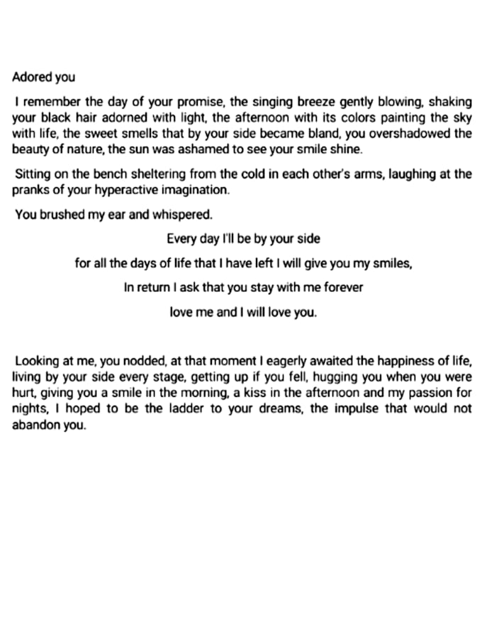 Write your letter of love and feelings by Isbelce | Fiverr