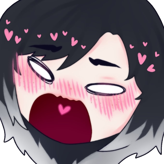 Draw your emotes for your beautiful channel with love by Gikaayumi | Fiverr