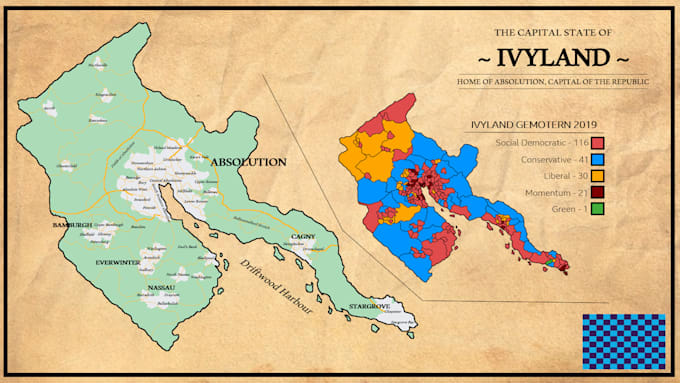 Create a political map for your fictional country by Tommoerased | Fiverr
