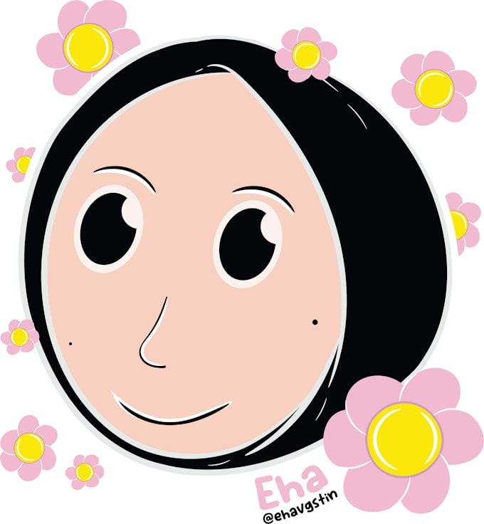 Draw your face to make it look bussin by Praja_design20 | Fiverr