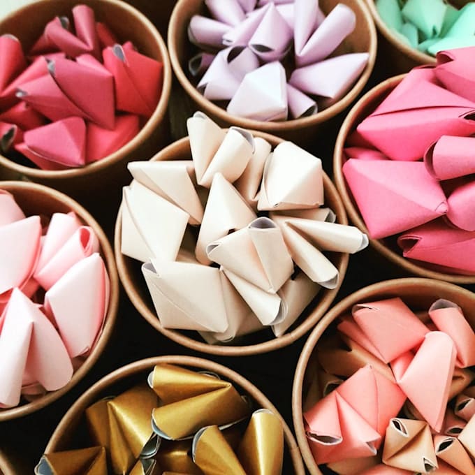 Make personalised date night origami hearts by Daniellesbarker | Fiverr