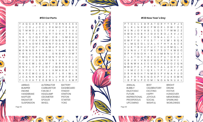 Create niche based word search puzzle books for amazon kdp by ...
