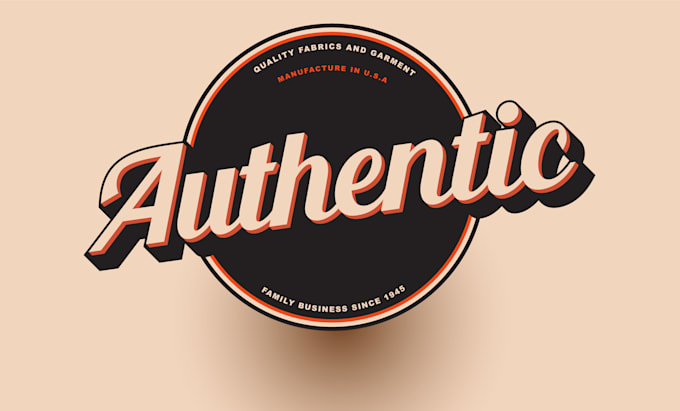 Design custom hand draw 3d 70s vintage typography, font, retro, script ...