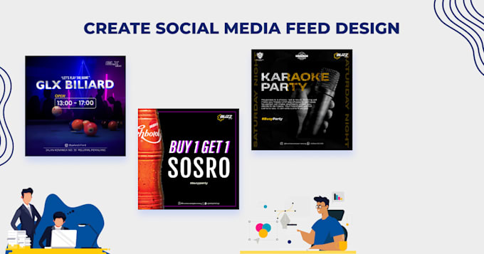 Create social media feed design by Createasteris | Fiverr