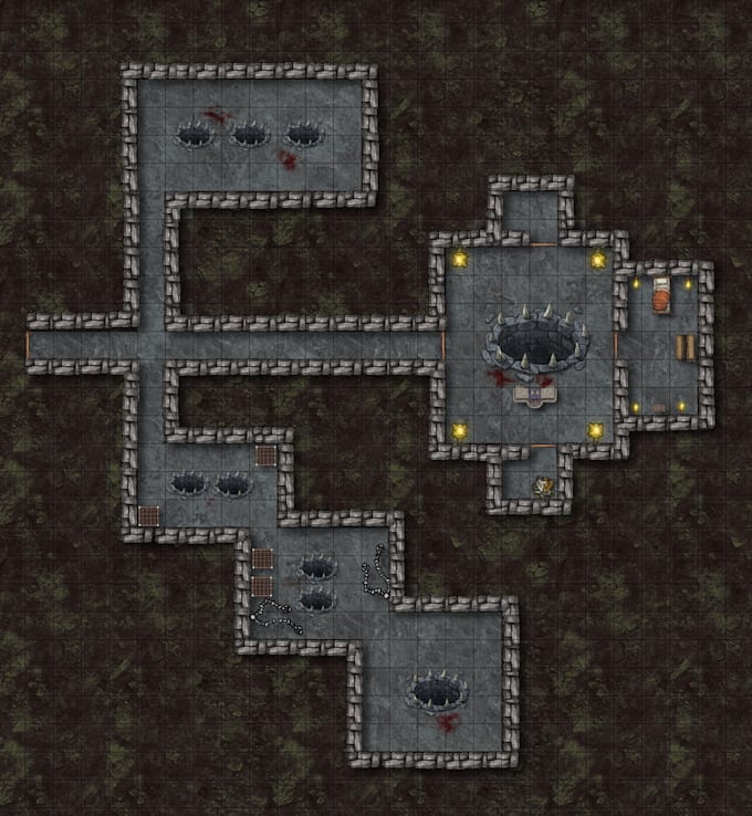 Create a dungeon or battlemap for your ttrpg by Dancing_ent | Fiverr