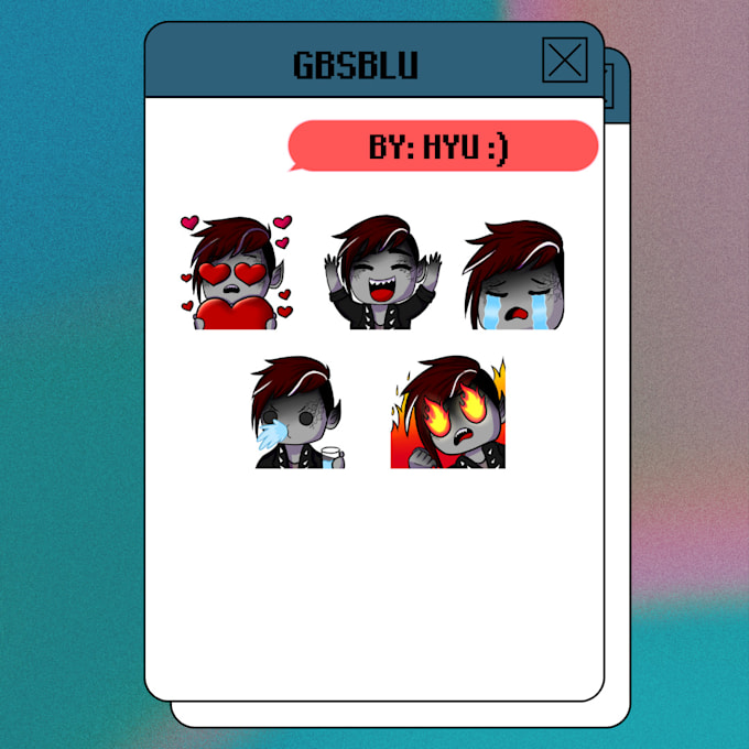 Draw emotes for your twitch channel by Hyukitty | Fiverr