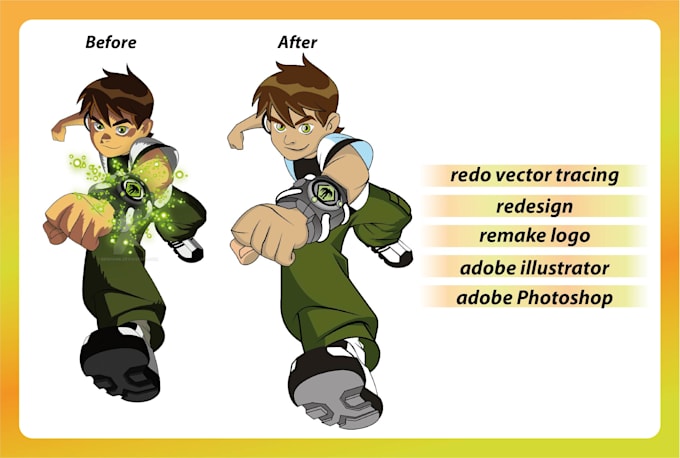 Redo vector tracing, redo vector, redesign, remake logo by adobe ...