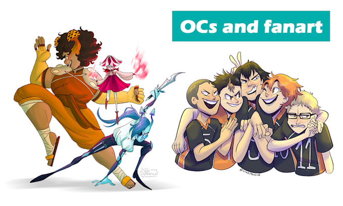 Draw your original characters and fanart by Steelpencils | Fiverr