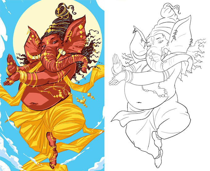 Do vector based line art of the images or photos you want by Addypatil ...