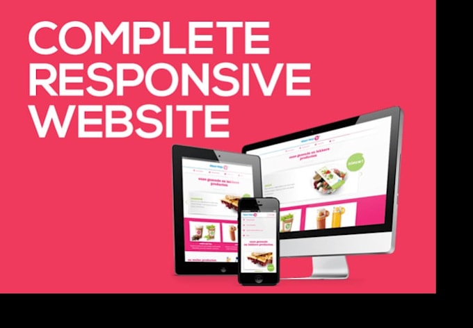 Design custom responsive website using html css and bootstrap by ...