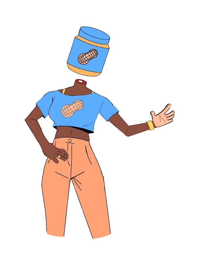 Design your own original object head character by Quensart | Fiverr