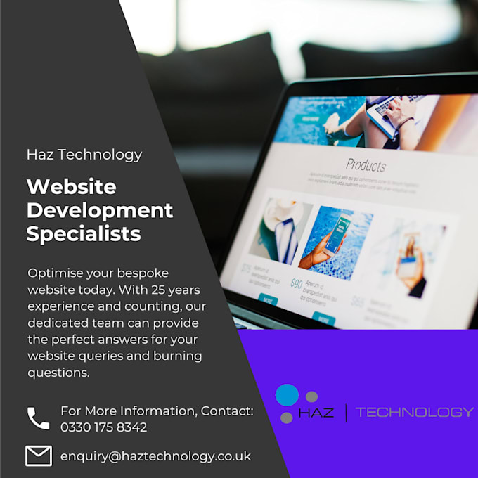 Create bespoke seo friendly websites by Haz_technology | Fiverr