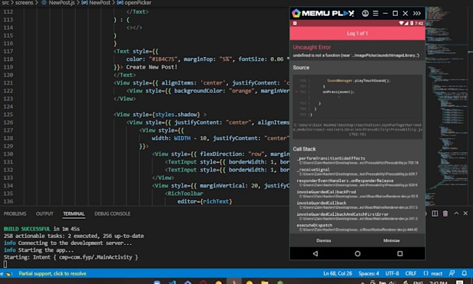 Fix react native mobile app bugs, issues and errors by Devxart | Fiverr Fix react native mobile app bugs, issues and errors by Devxart | Fiverr