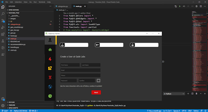 Desktop application with python c sharp by Lionking_123 | Fiverr