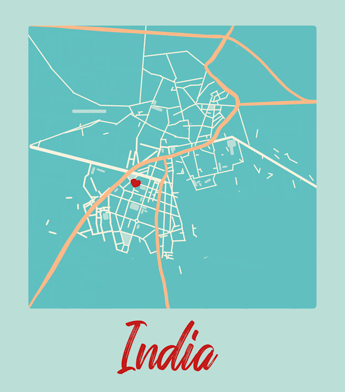 Illustrate a charming custom map by Animaniac24 | Fiverr