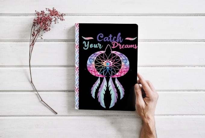 Design a custom ready to print cover for your journal planner book kdp ...