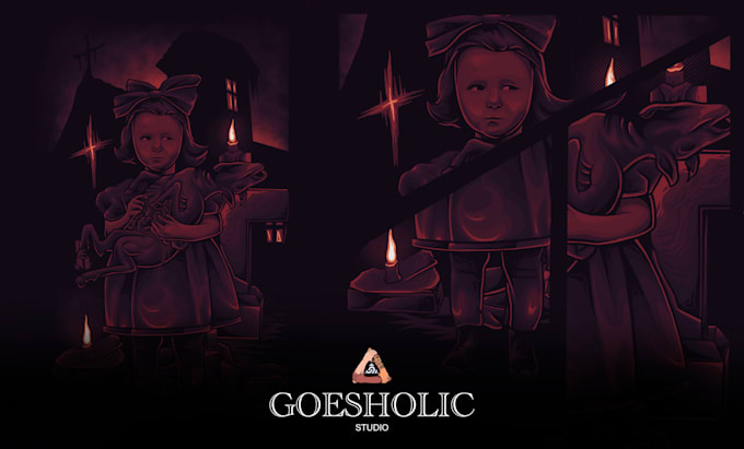 Draw amazing dark art for you by Goesholicstudio | Fiverr