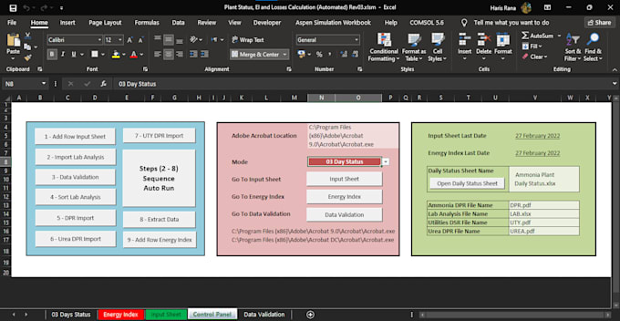 Design and automate your excel spreadsheets by Harisrana94 | Fiverr